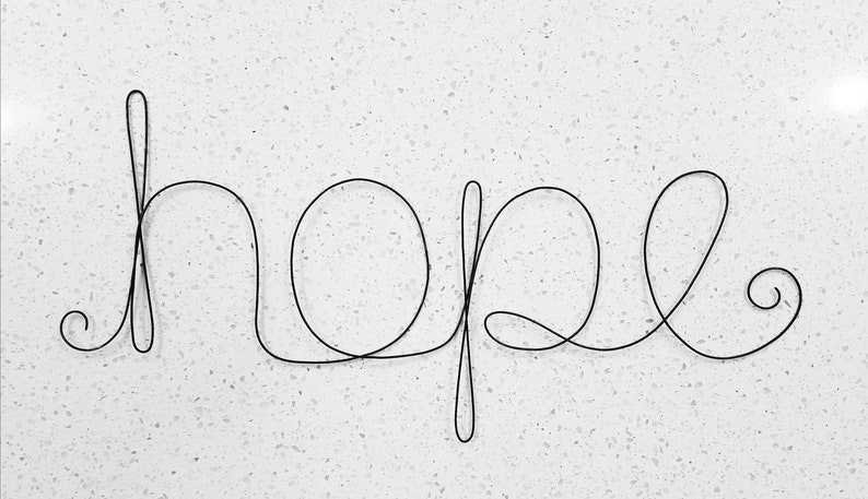 HOPE Wire Wording Wall Hanging - Etsy