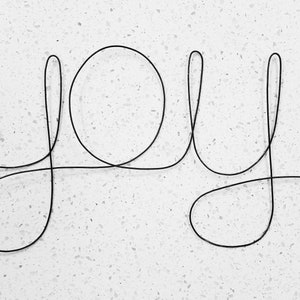JOY Wire Wording Wall Hanging - Etsy
