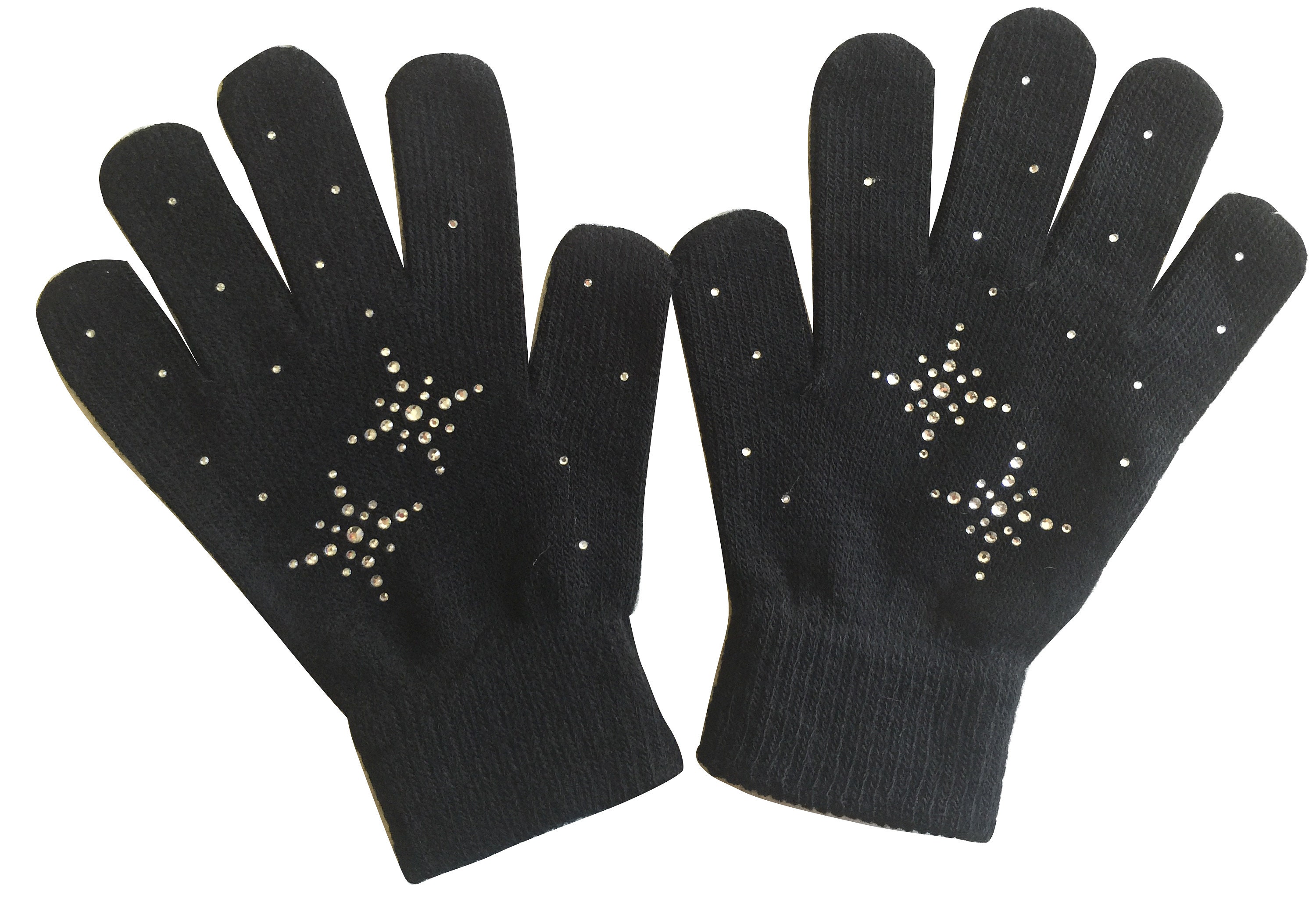 Girls Ice Skating Gloves /magic Stretch Gloves With Clear - Etsy