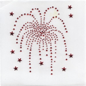 Rhinestone Iron on Transfer Hot Fix Firework Clear - Etsy
