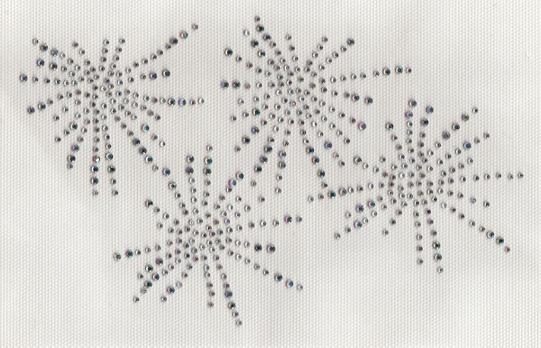 Iron on Rhinestone Transfer -- Fireworks - Etsy