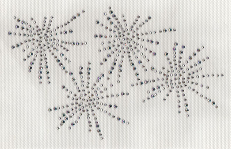 Iron on Rhinestone Transfer -- Fireworks - Etsy