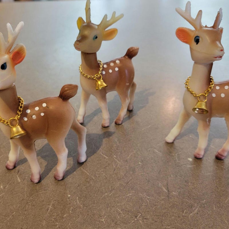 Plastic Reindeer - Etsy