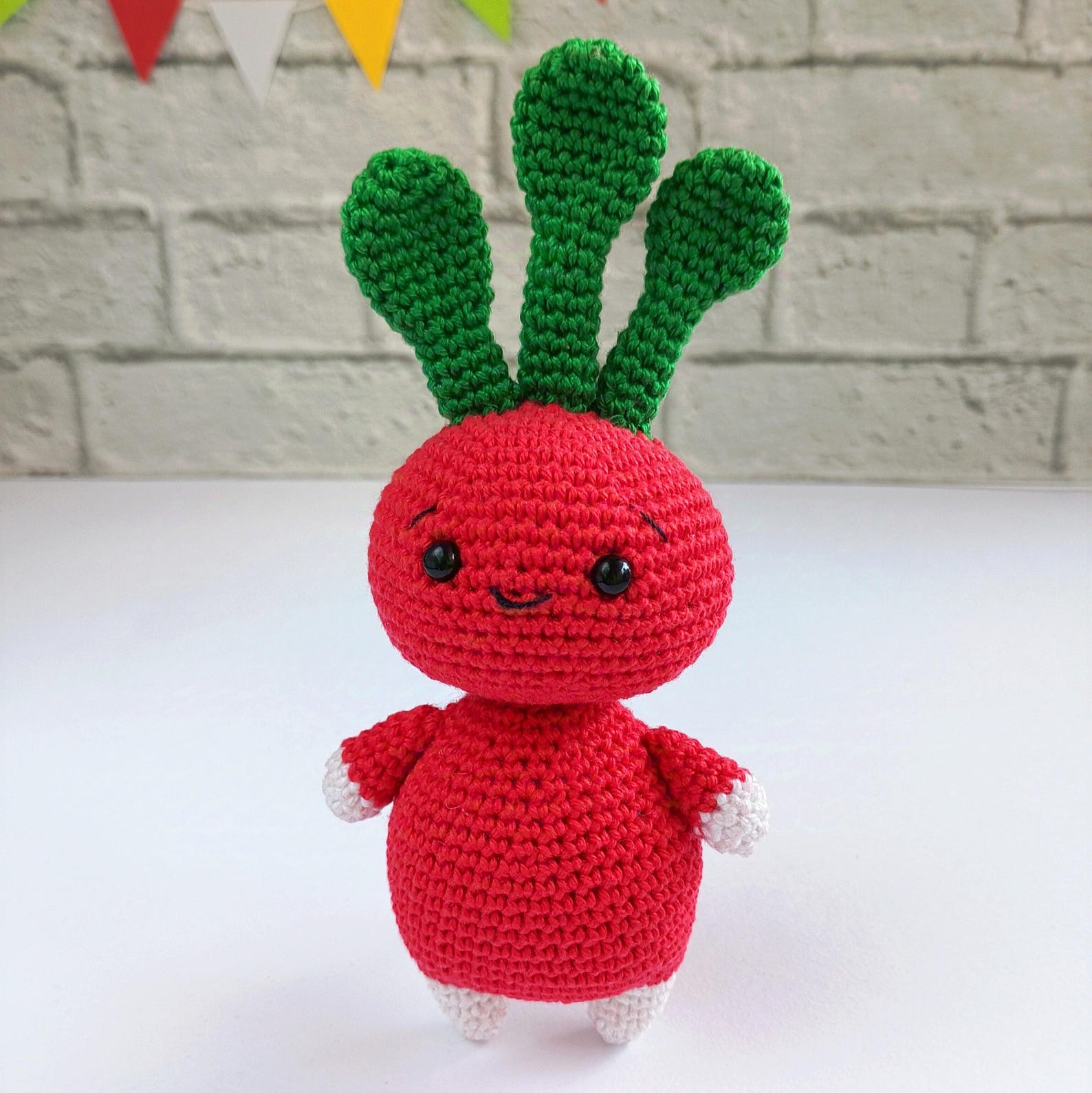 Crochet Radish Boy, Amigurumi Radish Plush, Gift for Veggie Lover - Etsy