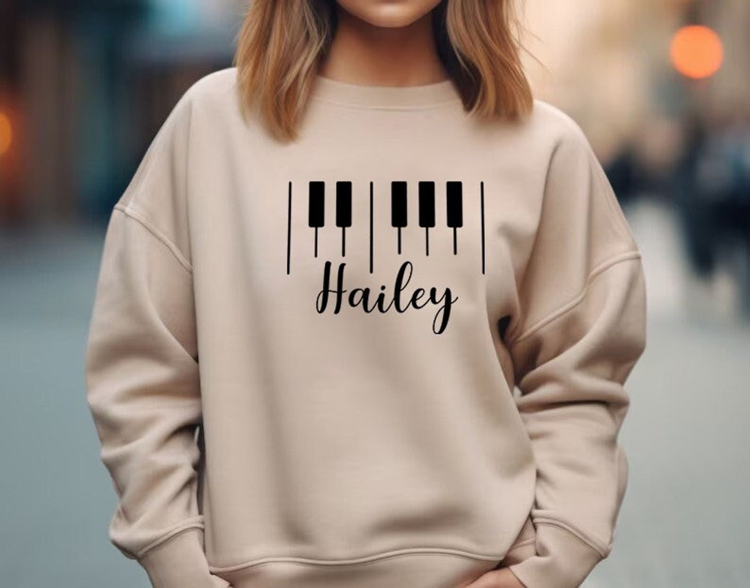 Custom Piano Teacher Gift Sweatshirt Pianist Sweatshirt Musician Gift ...