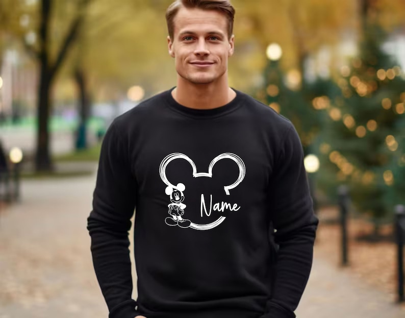 Custom Disney Sweatshirt Matching Sweaters Personalized Mickey Minnie ...