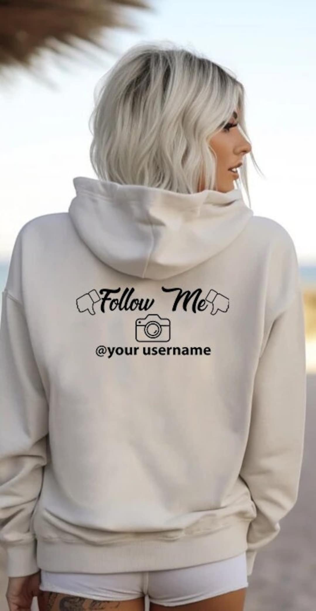 Custom Social Media Hoodie Social Media Username Hoodie Your Channel ...