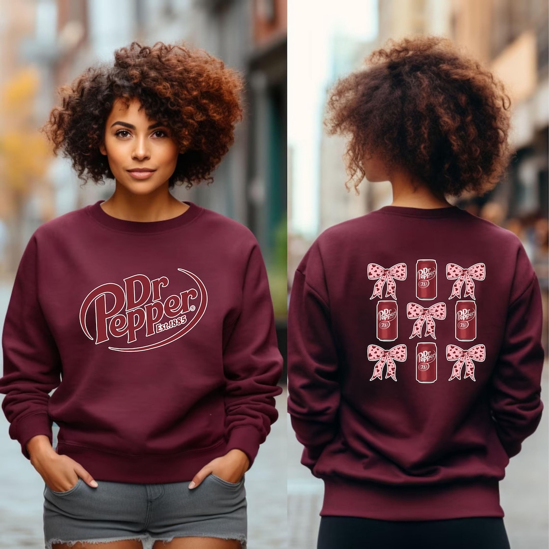 Dr Pepper Two Sided Sweatshirt Dr Pepper Sweater Dr Pepper Gifts Dr ...