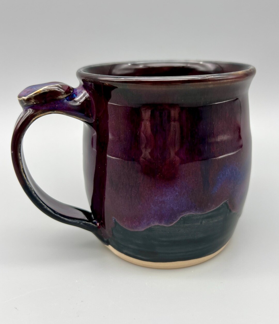 Deep Purple and Charcoal Mug - Etsy