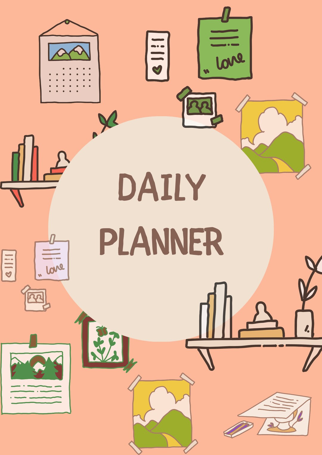 Daily Routine Tracker | Printable Daily Planner | Customizable Daily ...