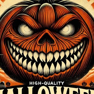 Halloween Skeleton Pumpkin Poster Bundle - Funny Skeleton Halloween ...