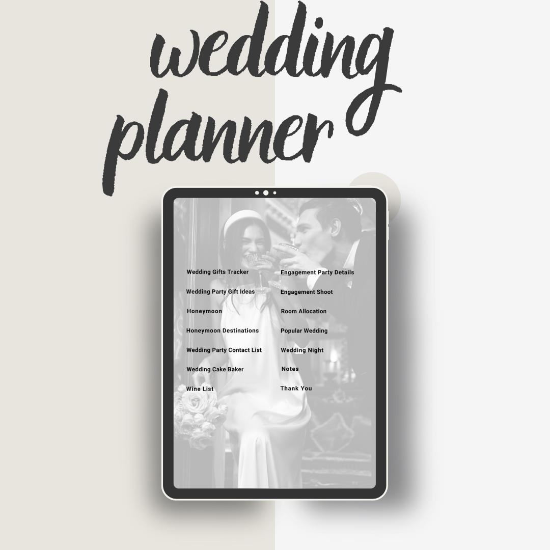 Ultimate Wedding Planner - Printable Organizer for Bride, Budget ...