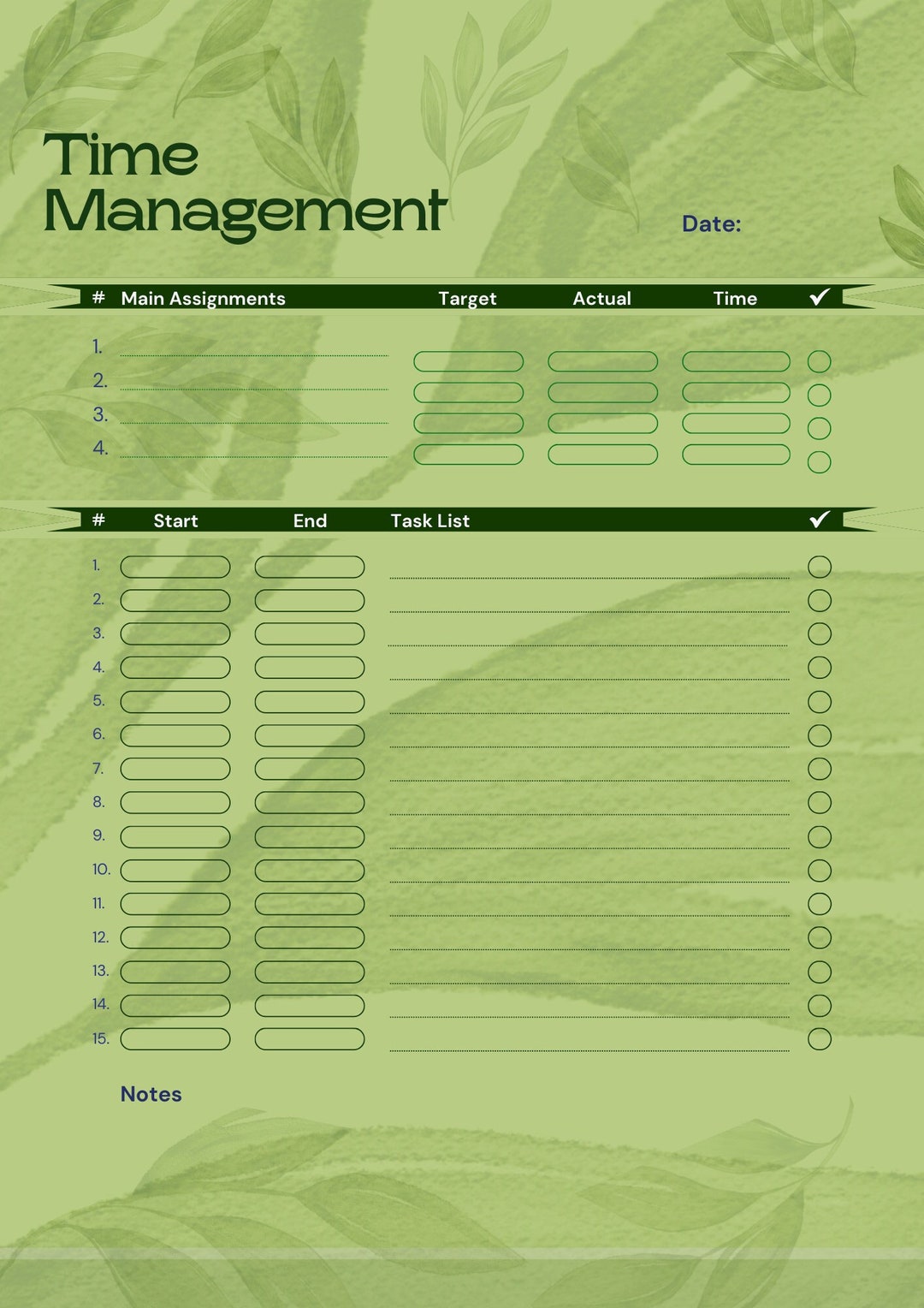 Time Management Planner | Daily Task Organizer | Daily Productivity ...