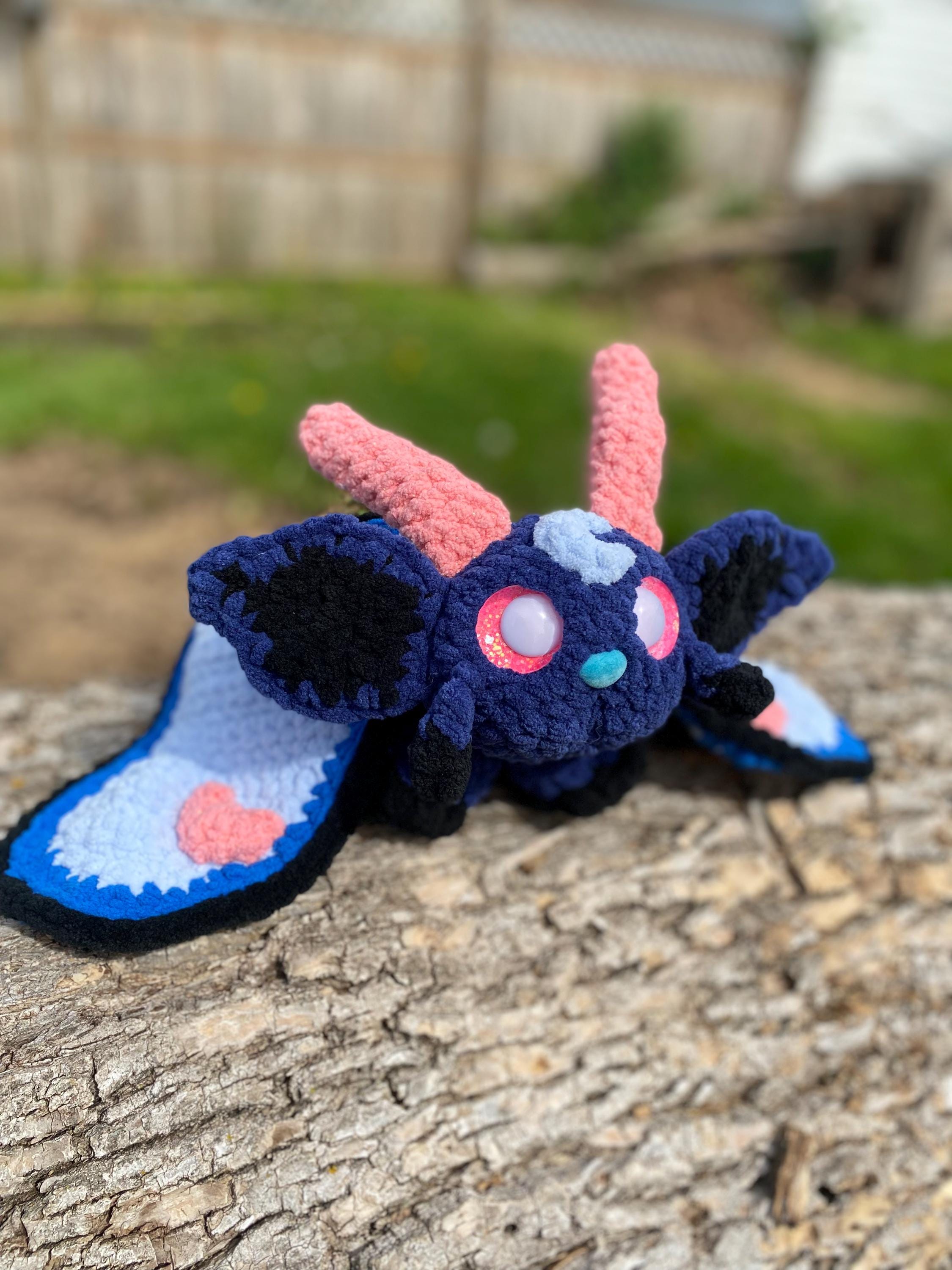 Lunar Moth Cat Crochet Plushie - Etsy