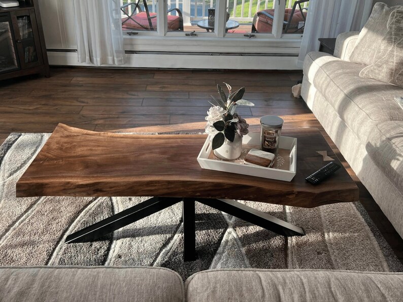 Live Edge Walnut Coffee Table, Live Edge Walnut, Live Edge, Coffee ...