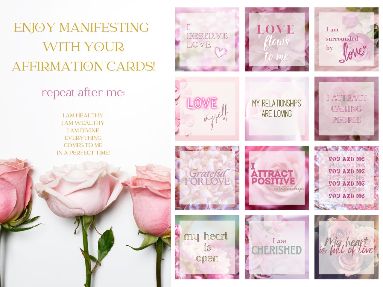 NEW Affirmation Cards, Positive Affirmations, Digital Download PDF ...