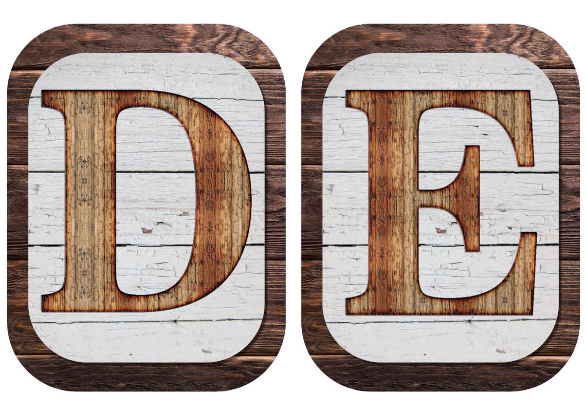 Farmhouse Alphabet Classroom Decor Bulletin Board Header Wall Words - Etsy