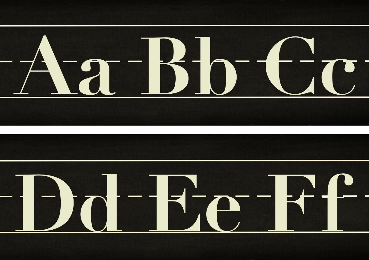 Farmhouse Style Chalkboard Letter Line Wall Alphabet - Etsy
