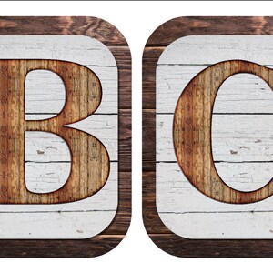 Farmhouse Alphabet Classroom Decor Bulletin Board Header Wall Words - Etsy