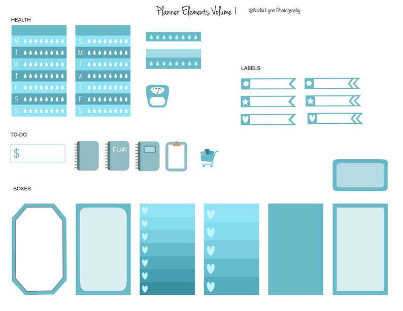 PLANNER STICKER TEMPLATES Affinity Designer Affinity Photo Assets ...