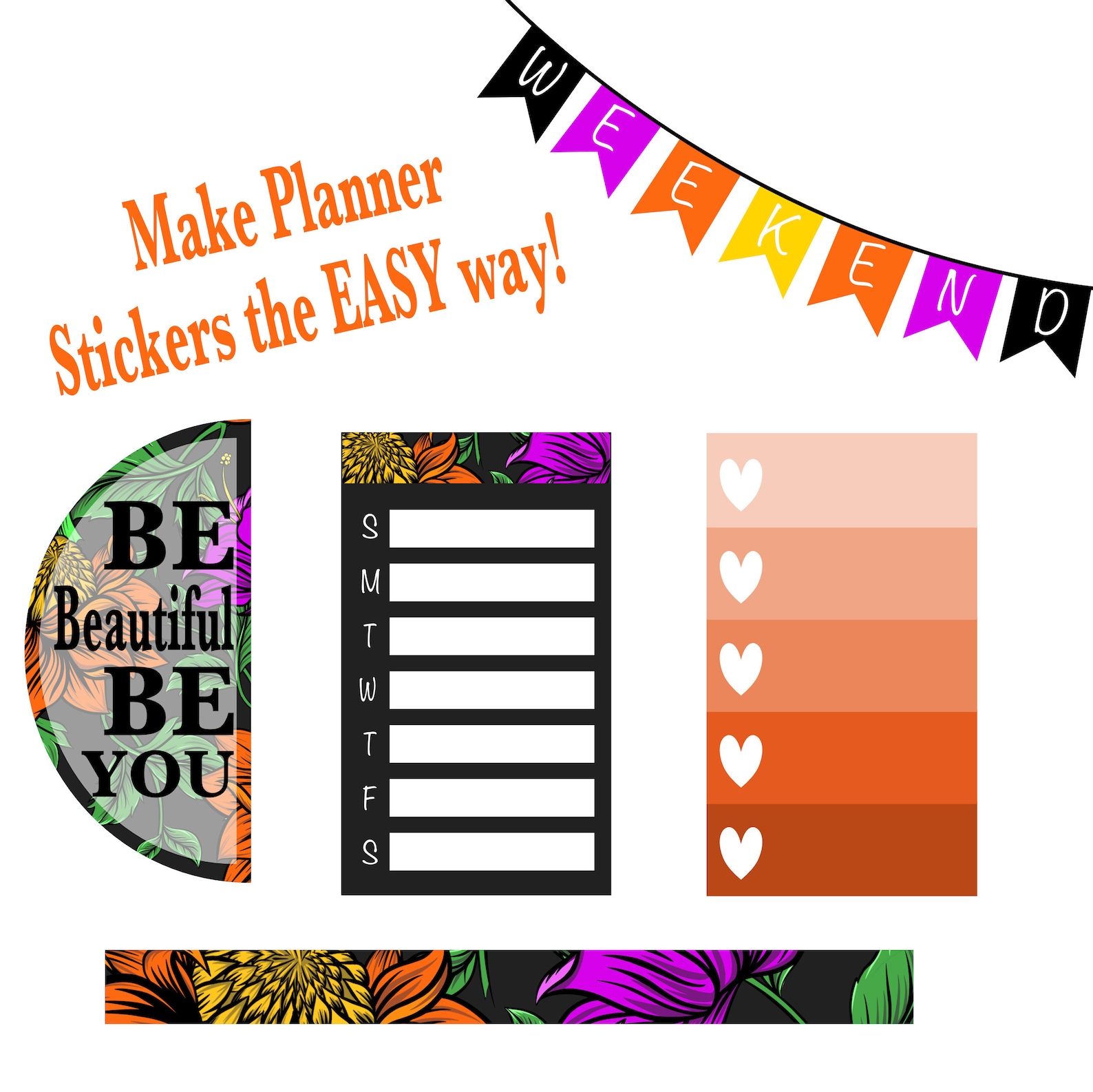 PLANNER STICKER TEMPLATES Affinity Designer Affinity Photo | Etsy