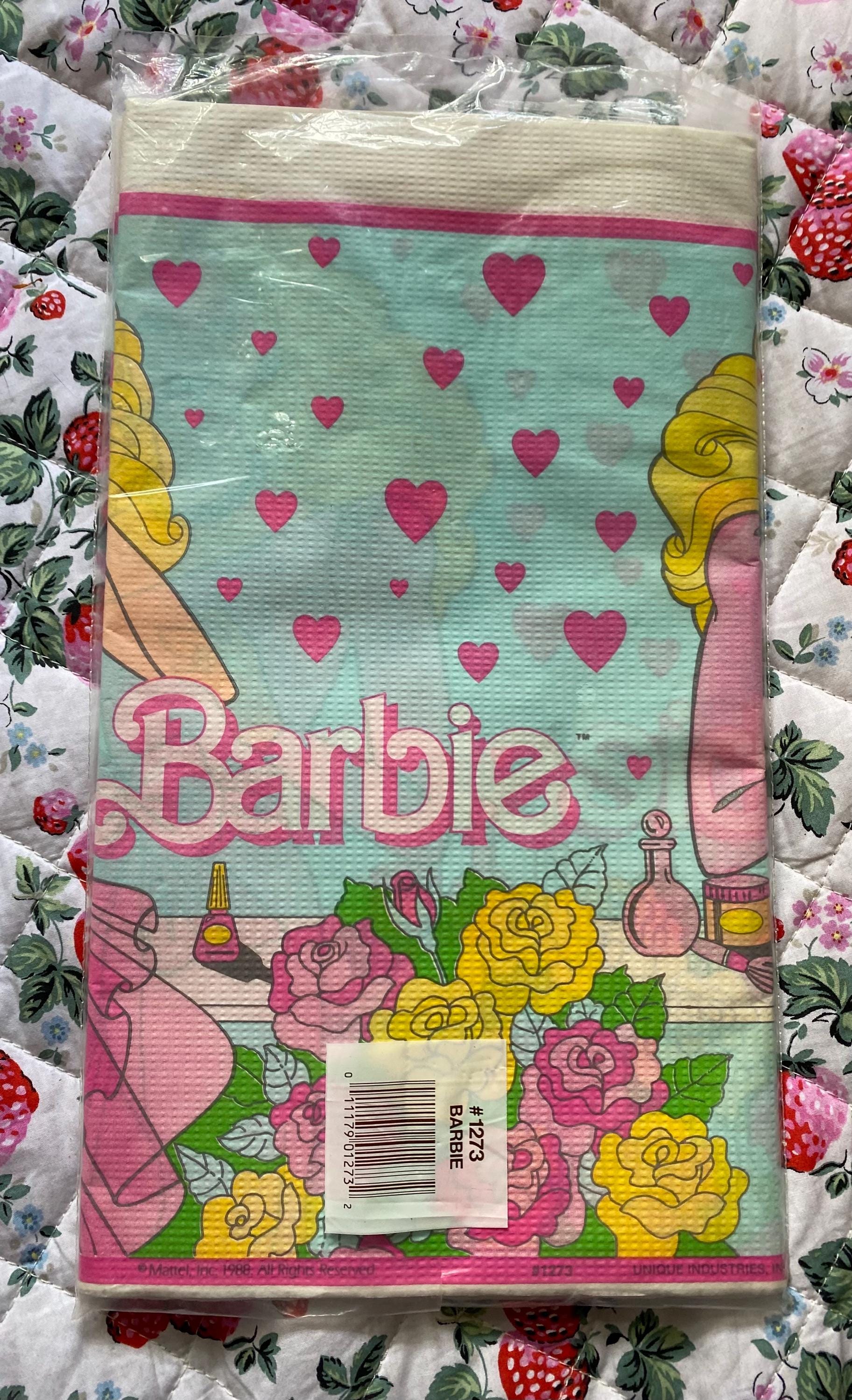 Barbie Party Decor Paper Table Cover 1986 - Etsy