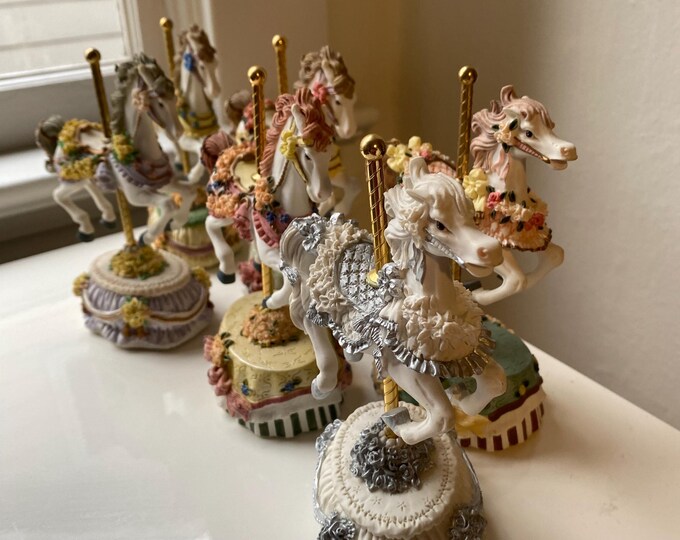 Heritage House Carousel Horse Figurines YOU CHOOSE - Etsy