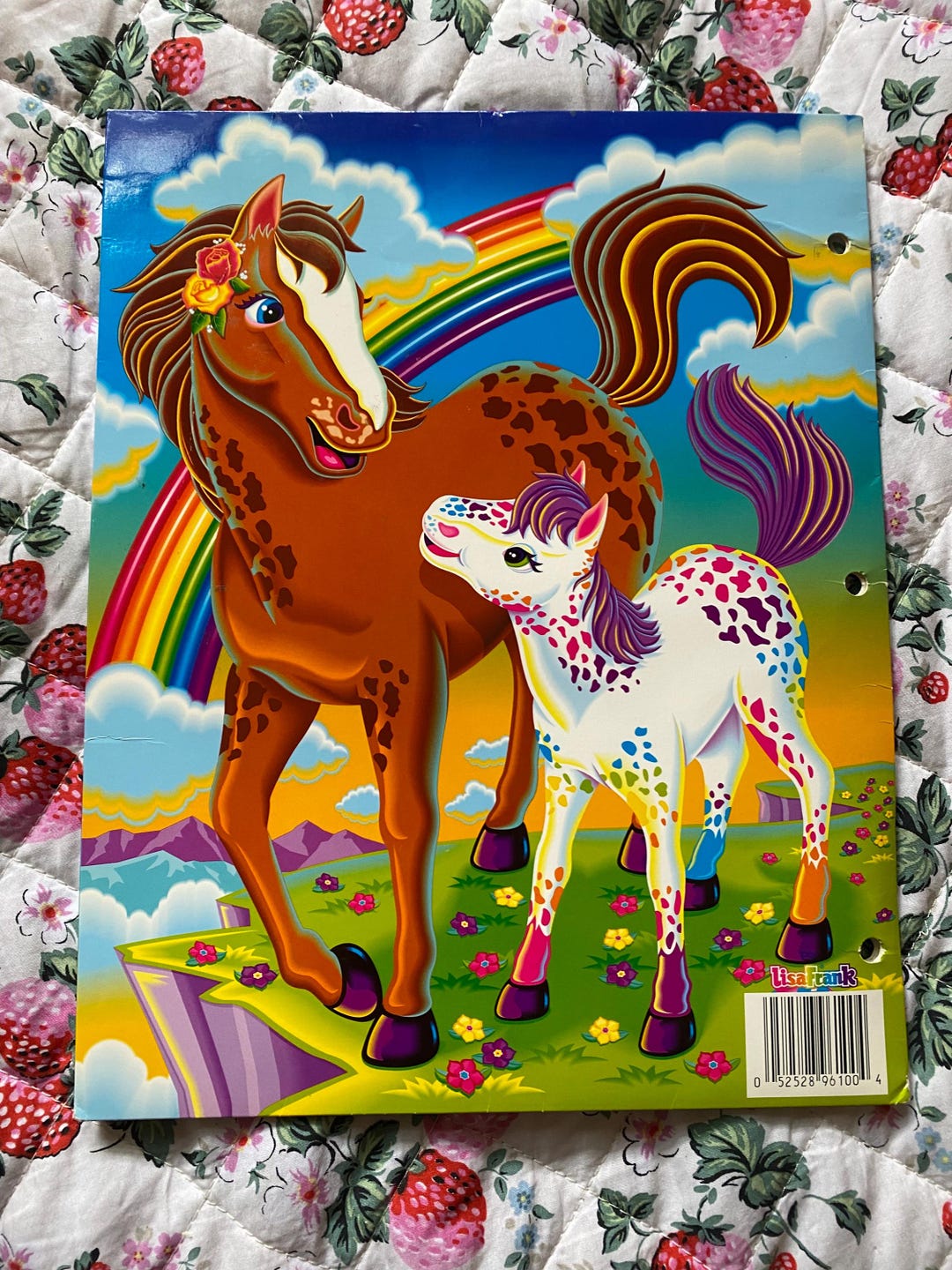Vintage Lisa Frank Horses Folder - Rainbow Chaser & Lollipop - Etsy