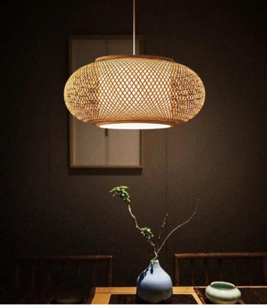Luxury Traditional Chinese Lantern Lamp Chandeliers Handmade Weave ...