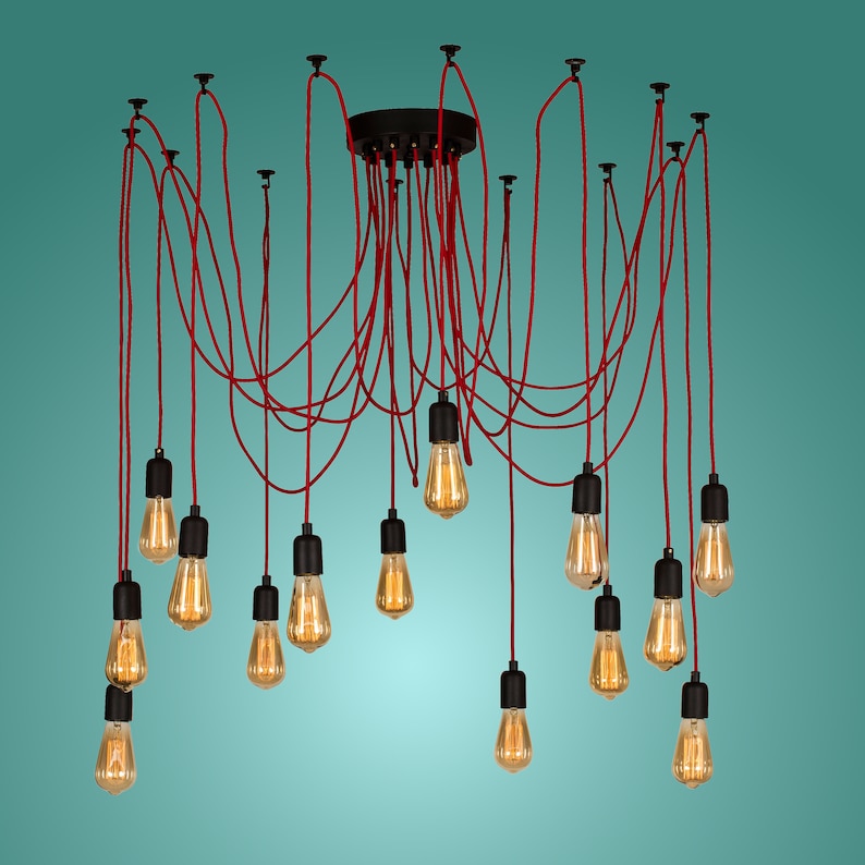 Spider Chandelier Pendant Light, Spider Pendant Light, Minimal Modern ...