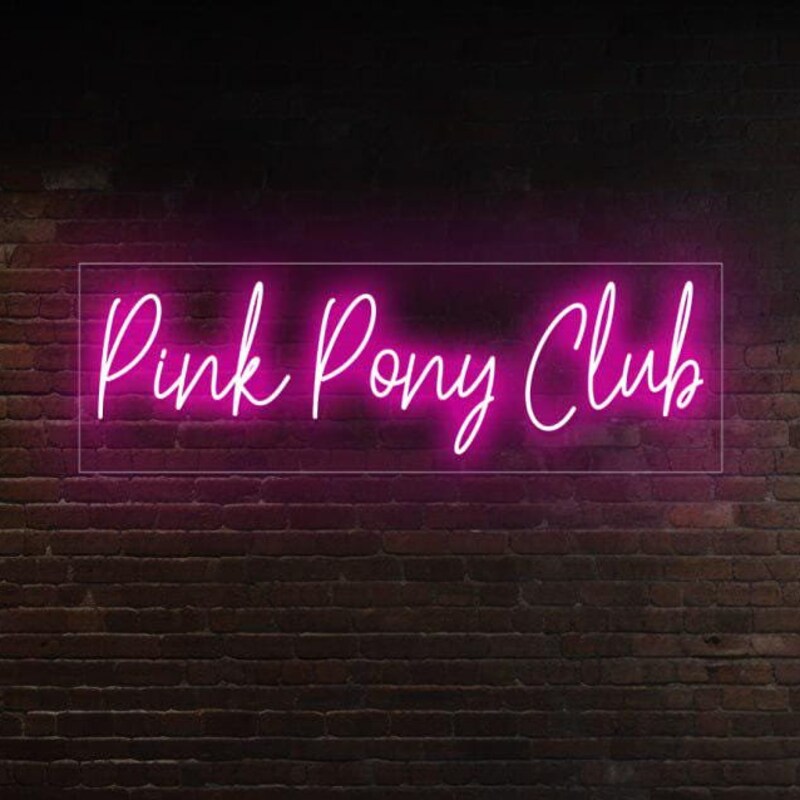 Pink Neon Sign - Etsy