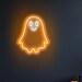 Cute Ghost Neon Sign, Fun Ghost Led Light Sign, Halloween Wall Decor ...