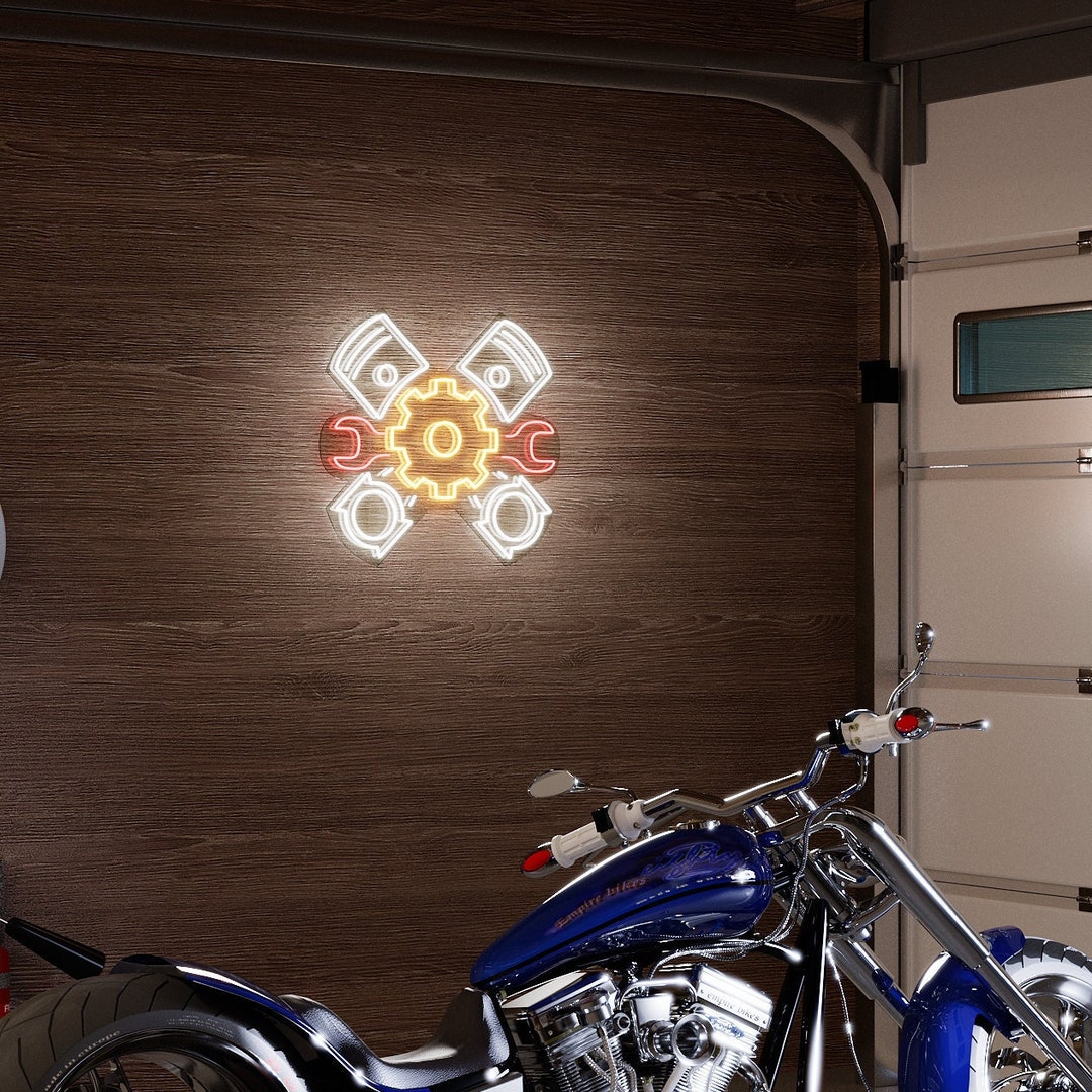 Car Service Neon Sign, LED Light Sign, Gifts for Car Guys, Auto Repair ...