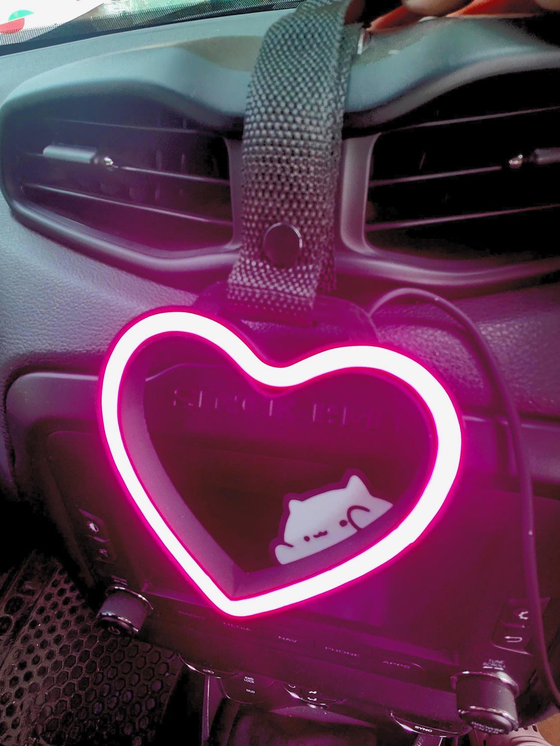 LED Neon Ring Tsurikawa, Domo JDM Car Decor, LED Tsurikawa, Domo Car ...