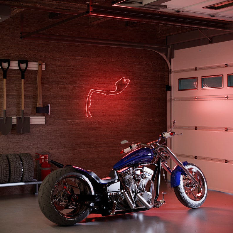 Track Neon Sign, F1 Track Neon Light Sign, Man Cave Decor, Formula 1 ...