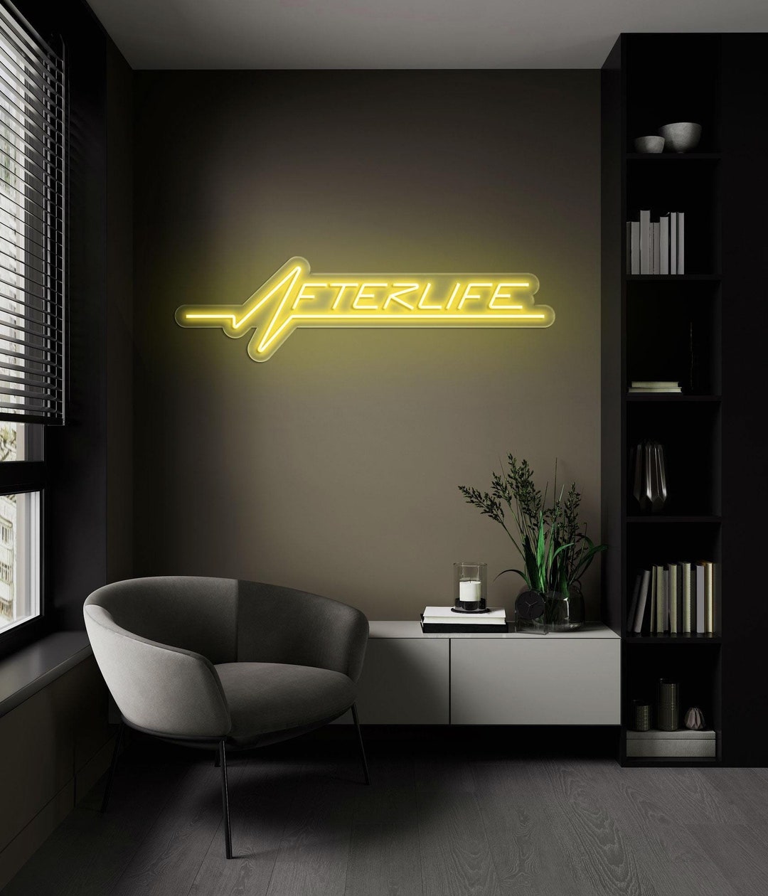 Afterlife LED Neon Sign, Game Room Decor, Afterlife Light up Sign ...