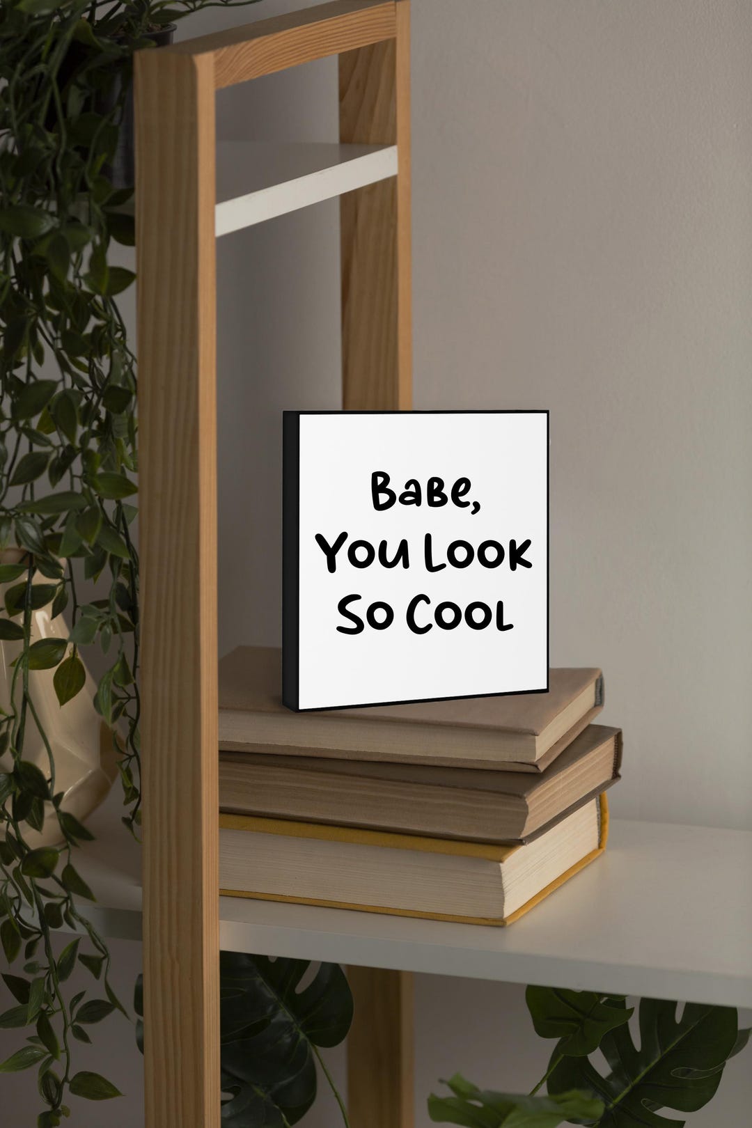 Babe You Look so Cool - Mini LED Light Box, Aesthetic Bedroom Decor ...