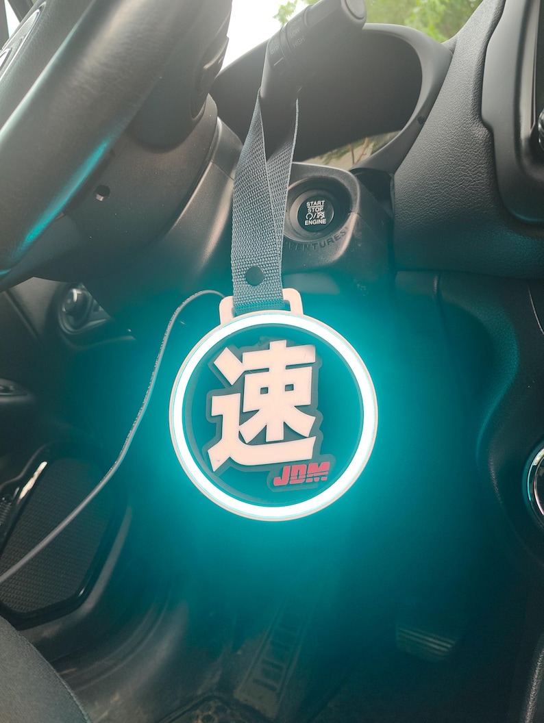 LED Neon Ring Tsurikawa, Domo JDM Car Decor, LED Tsurikawa, Domo Car ...