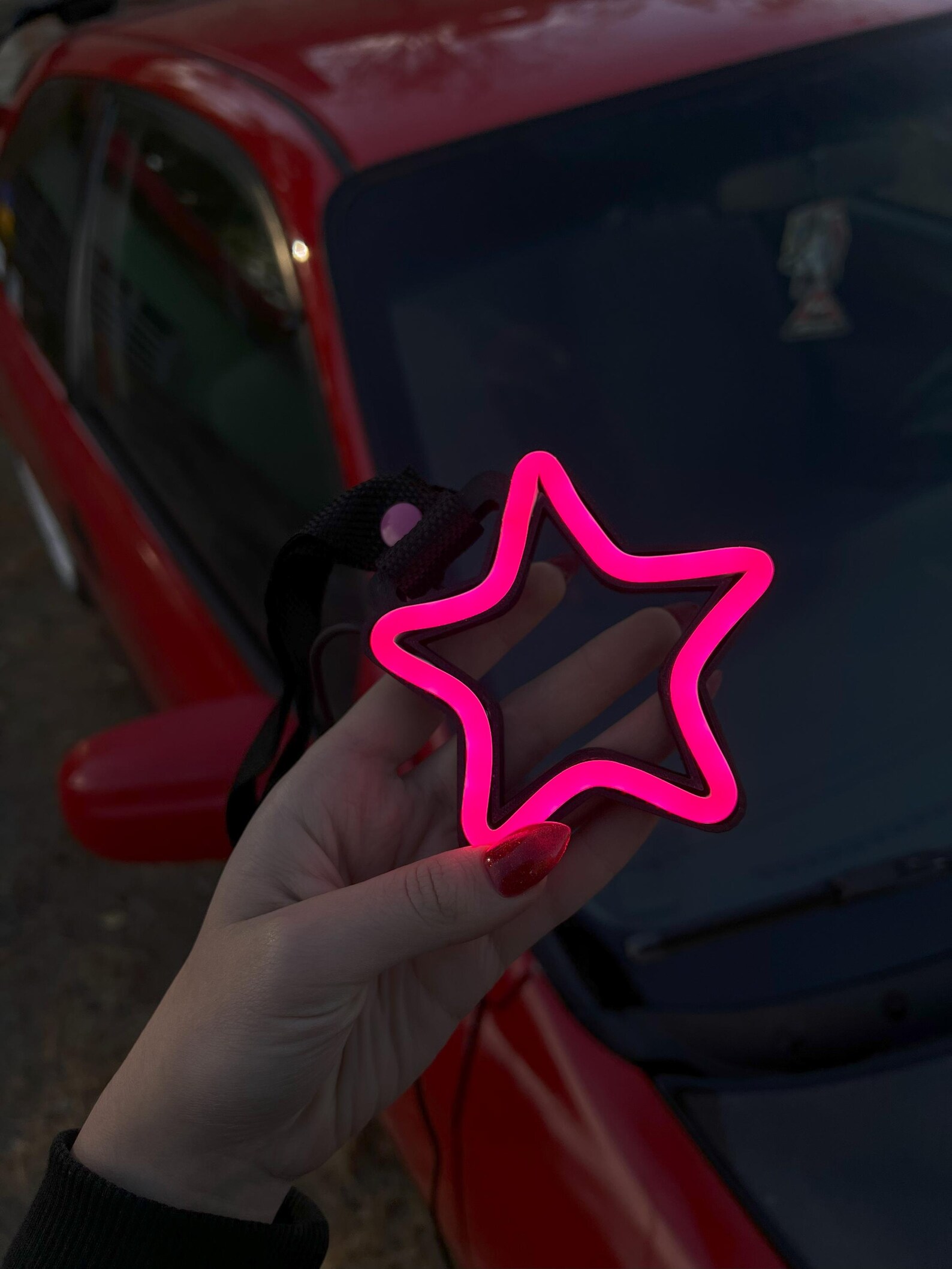 Lightning Bolt Neon Tsurikawa, Led Light up Car Handle Accessories, JDM ...