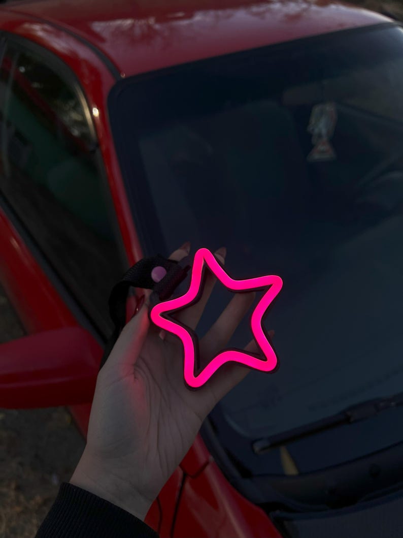 Lightning Bolt Neon Tsurikawa, Led Light up Car Handle Accessories, JDM ...