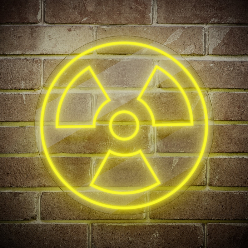 Radiation Neon Sign, Nuclear Radiation Light up Sign, Led Neon Sign ...