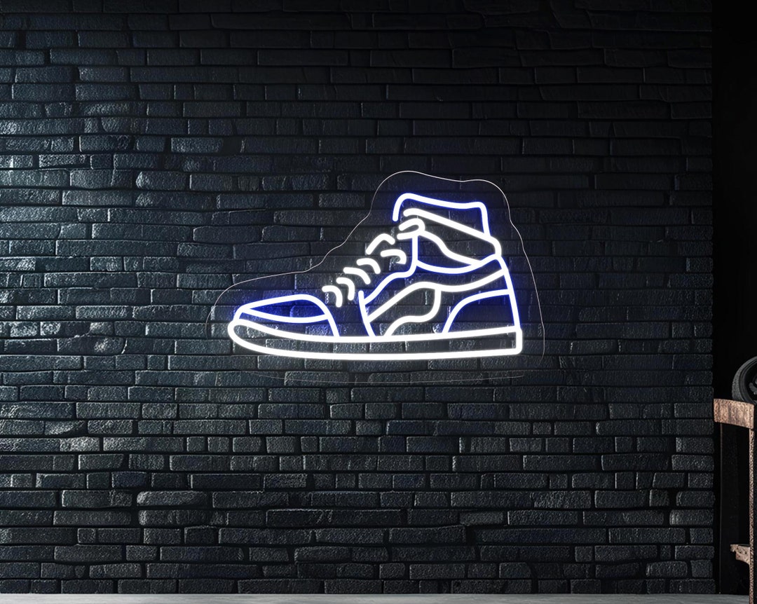 Sneaker Neon Sign, Shoe LED Sign, Sneaker Night Light, Sneakers Wall ...
