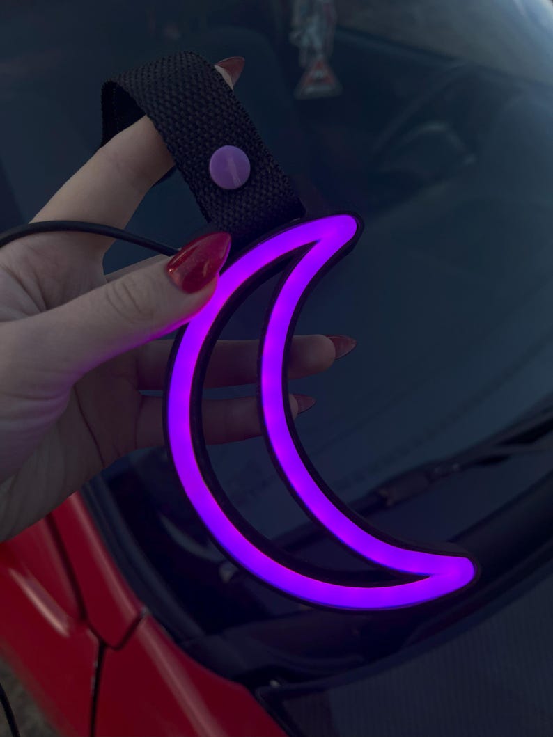 Lightning Bolt Neon Tsurikawa, Led Light up Car Handle Accessories, JDM ...
