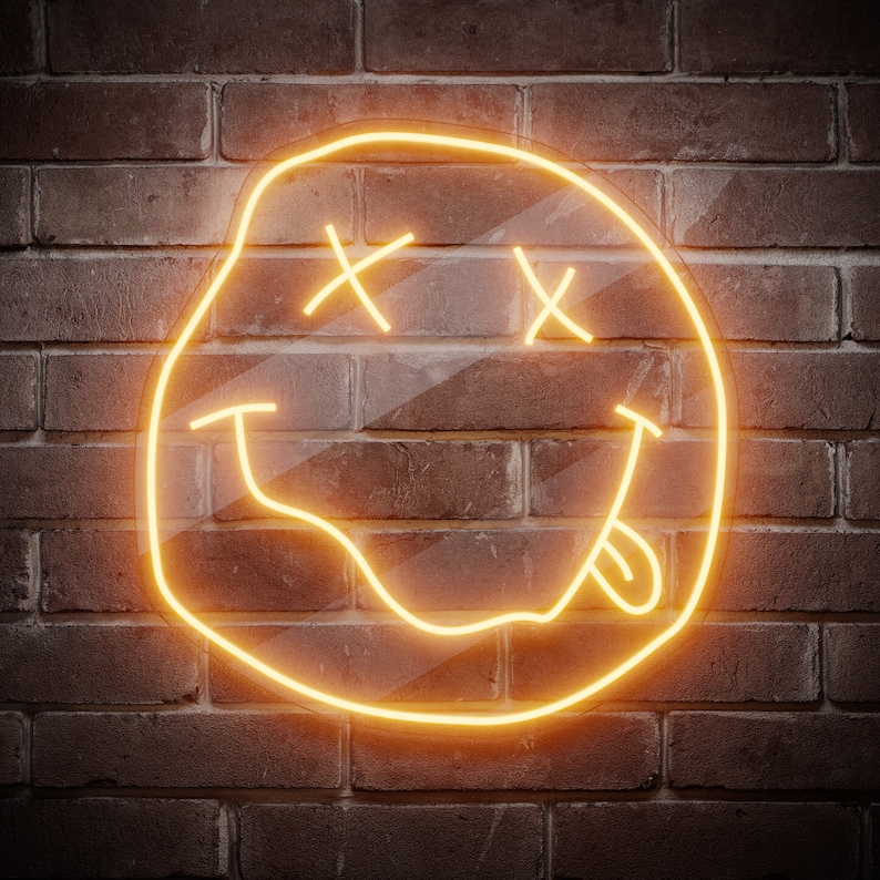 Smiley Face Neon Sign, Led Neon Sign, Smile Neon Sign, LED Light for ...