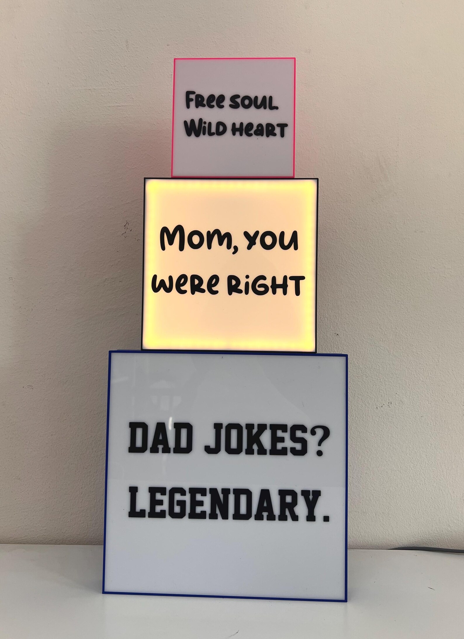 Custom Mini Light Box, Personalized LED Sign With Your Text, Lightbox ...