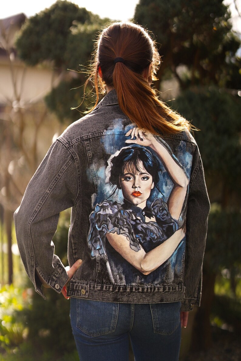 Hand Painted Jacket, Handpainted Denim Jacket, Custom Jacket, Hand ...