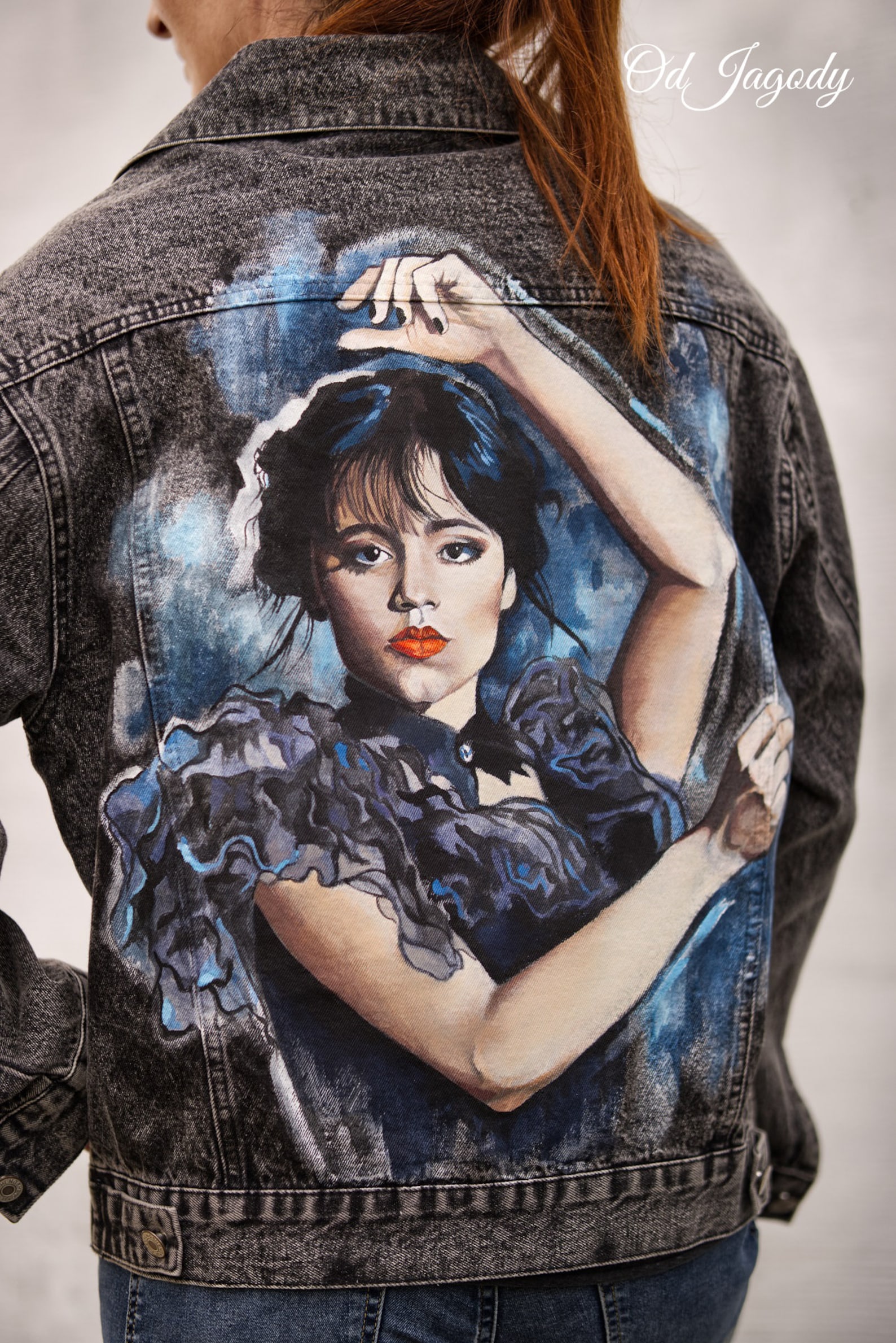 Hand Painted Jacket, Handpainted Denim Jacket, Custom Jacket, Hand ...