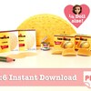 1/12 Scale BUTTER Printables Doll Food Printables Miniature Food Dolls ...