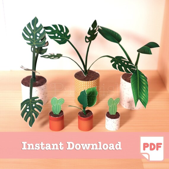 1/12 Scale Plants Design PRINTABLES Dollhouse Miniatures - Etsy