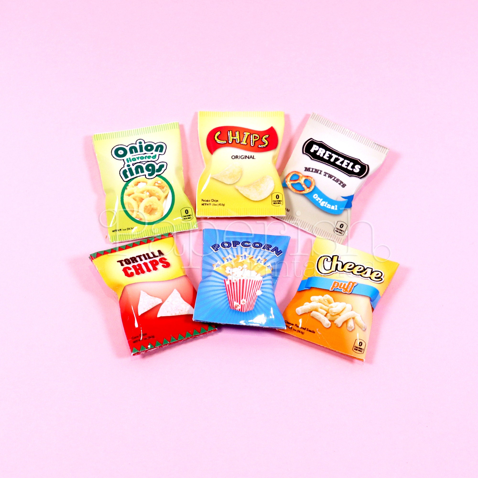 1/12 Scale CHIPS Crisps Miniature Templates DOWNLOAD Miniature Food ...